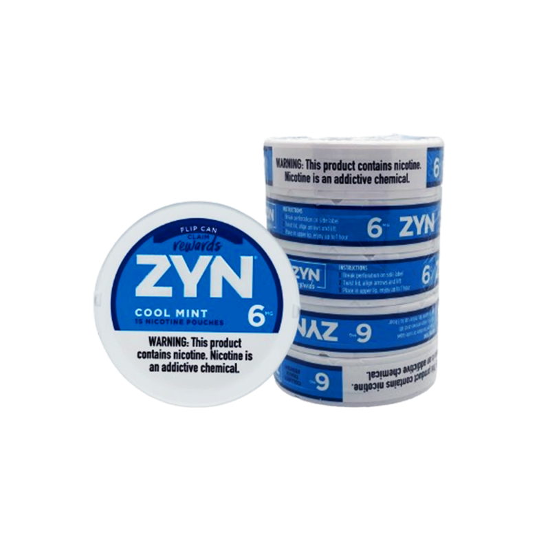 ZYN Cool Mint Nicotine Pouches 6mg - Native Smokes Canada